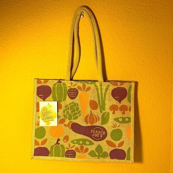 Trader Joe’s | Bags | Traderjoesjute Tote Sustainable Reusable Shopping ...
